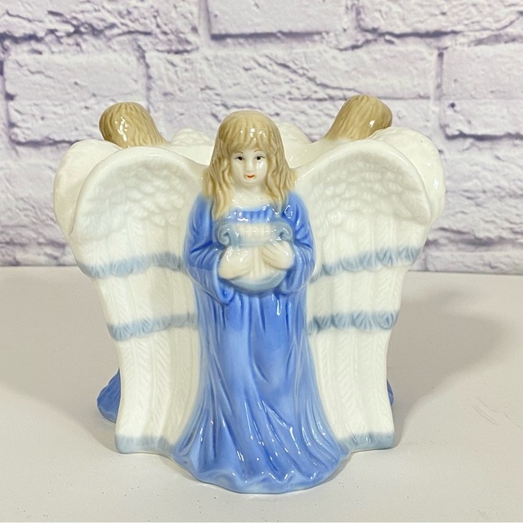 Holiday | Triple Angel Pillar Candle Holder | Poshmark